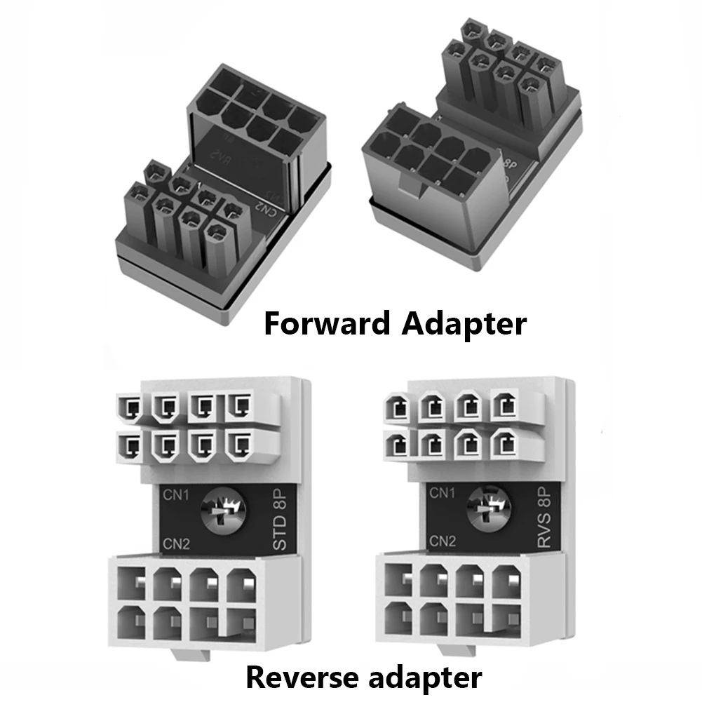 ATX-8pin-Female-180-Degree-Angled-to-8-Pin-Male-Power-Adapter-for ...