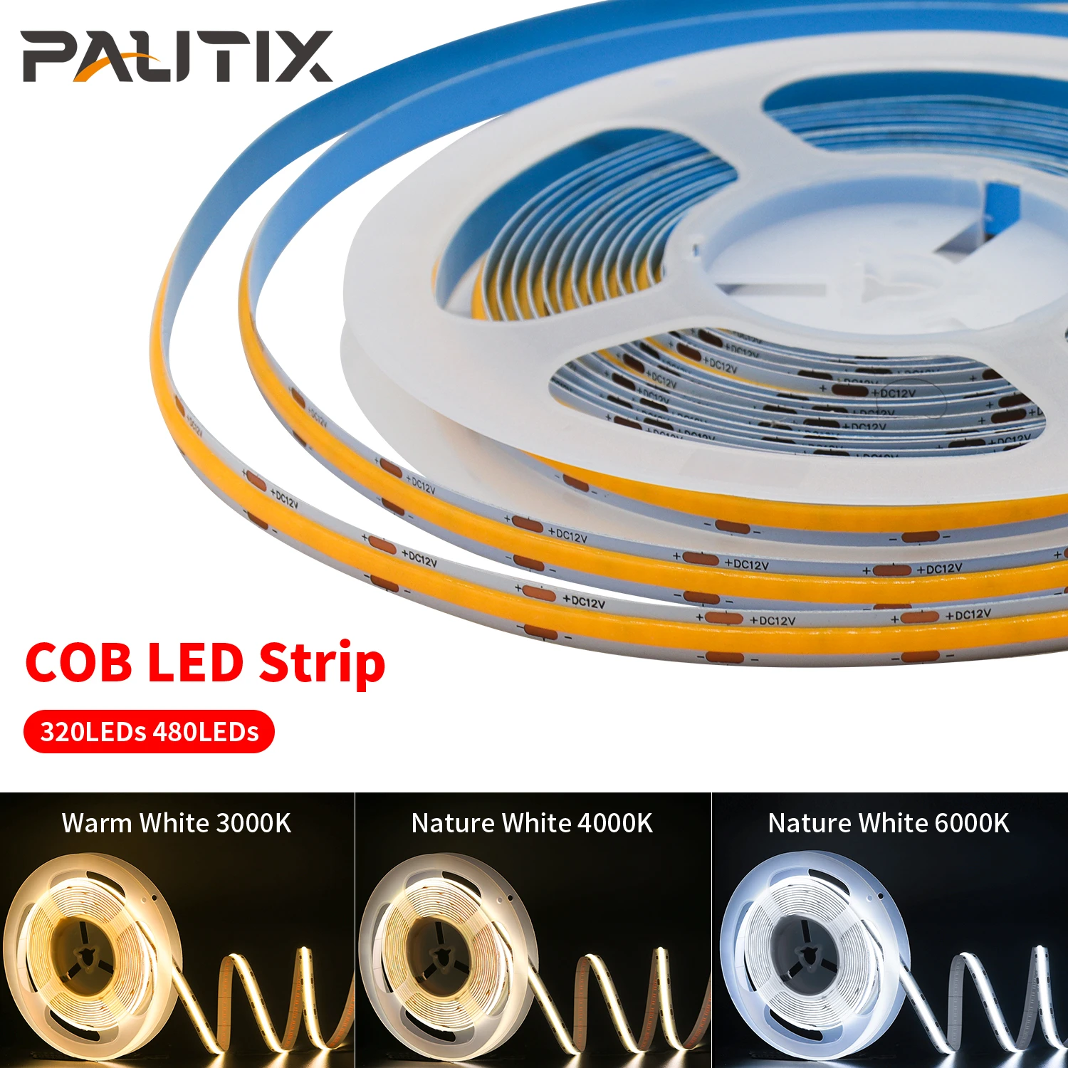 Cob Led Flexible Strip Light | Cob Led Strip Warm White | Cob Led Light Strip 24v - Led - Aliexpress