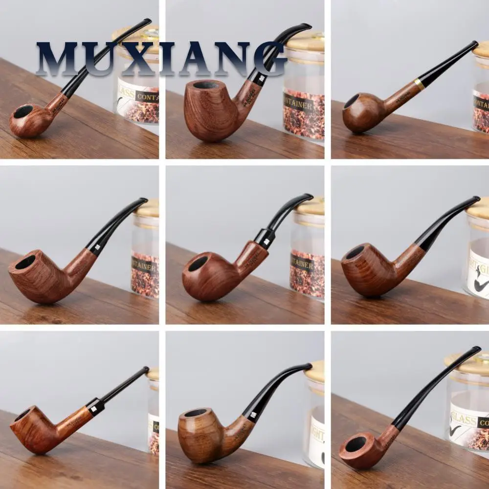 Solid-Wood-Pipe-Handmade-Tobacco-Pipe-Portable-Smoking-Pipe-Vintage ...