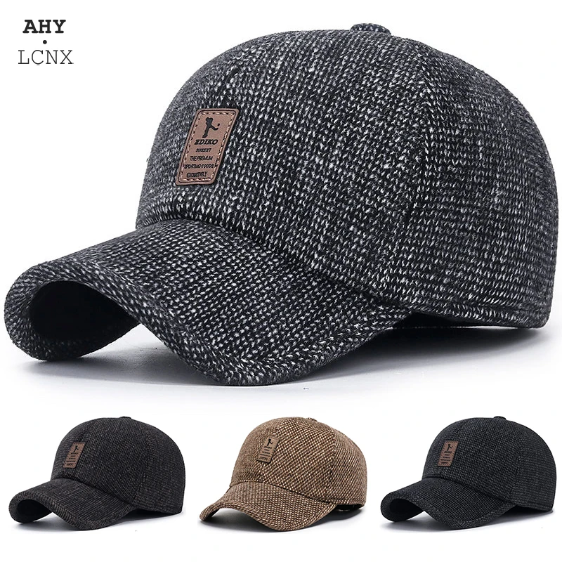 Winter For Men Outdoor Hat Warm Sport Golf Baseball Cap Dad Caps ...