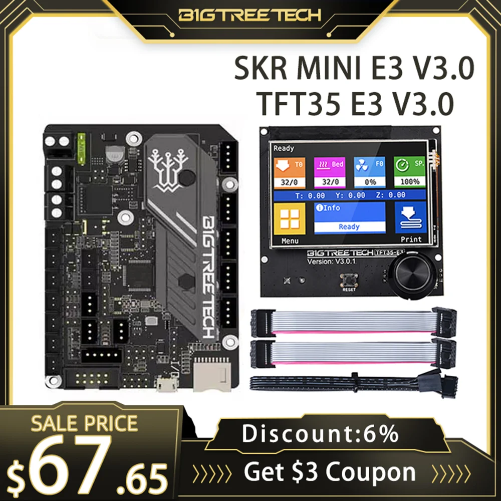 BIGTREETECH SKR MINI E3 V3.0 MotherBoard TFT35 E3 V3.0 Touch Screen TMC2209 Driver For Ender3/5 ...