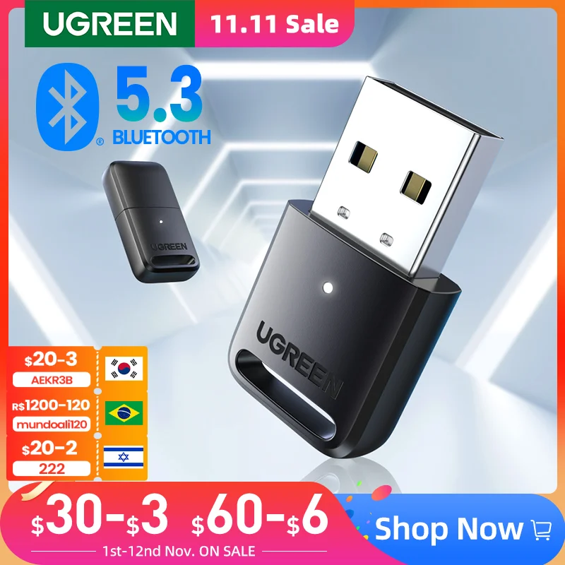 Rj45 USB Bluetooth 5.3 5.0 Dongle adaptörü PC hoparlör kablosuz fare ...