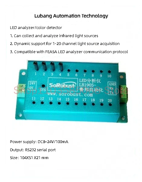 LED-Analyzer-LED-Tester-Color-Sensor-Color-Recognition-Module-Flicker ...