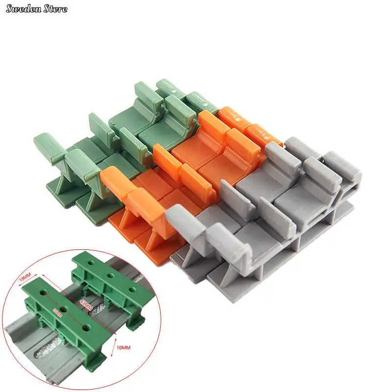 2pcs-PCB-25mm-DIN-Rail-Mounting-Adapter-Circuit-Board-Bracket-Holder ...