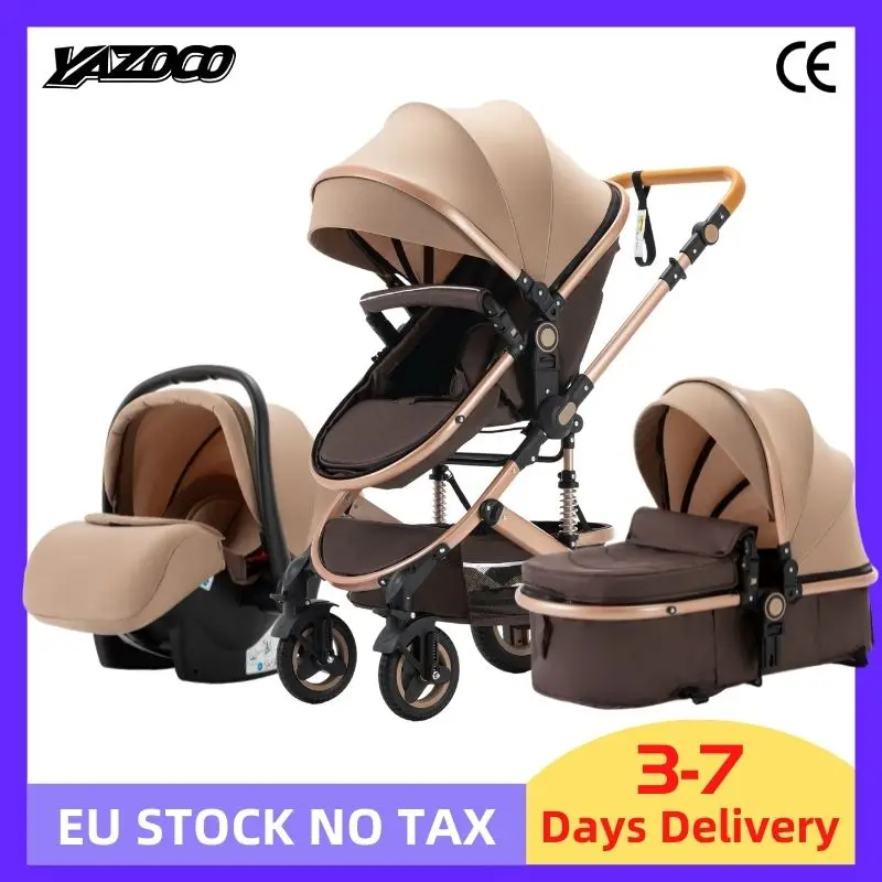 Baby-Stroller-3-in-1-Easy-Folding-Multifunctional-With-CarSeat-High ...
