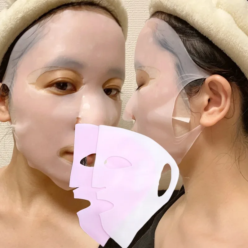 3D Silicone Face Mask Women Skin Care Moisturizing Lifting Firming Anti ...