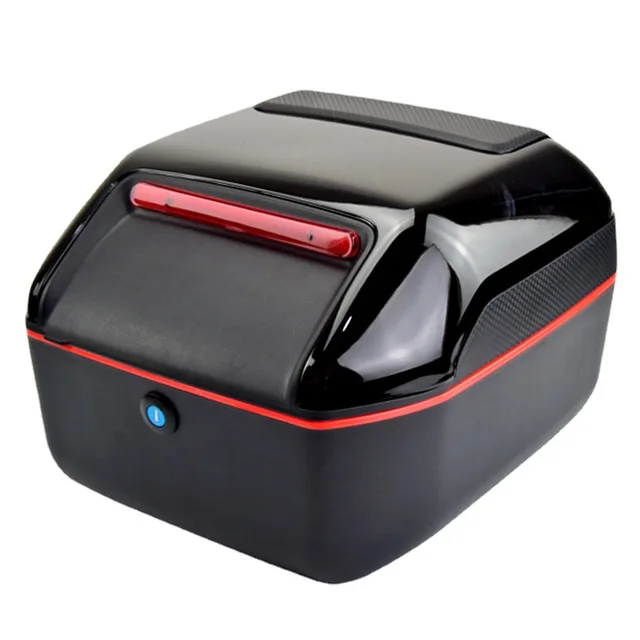 Electric vehicle rear seat storage box motorcycle tail box retro tram ...