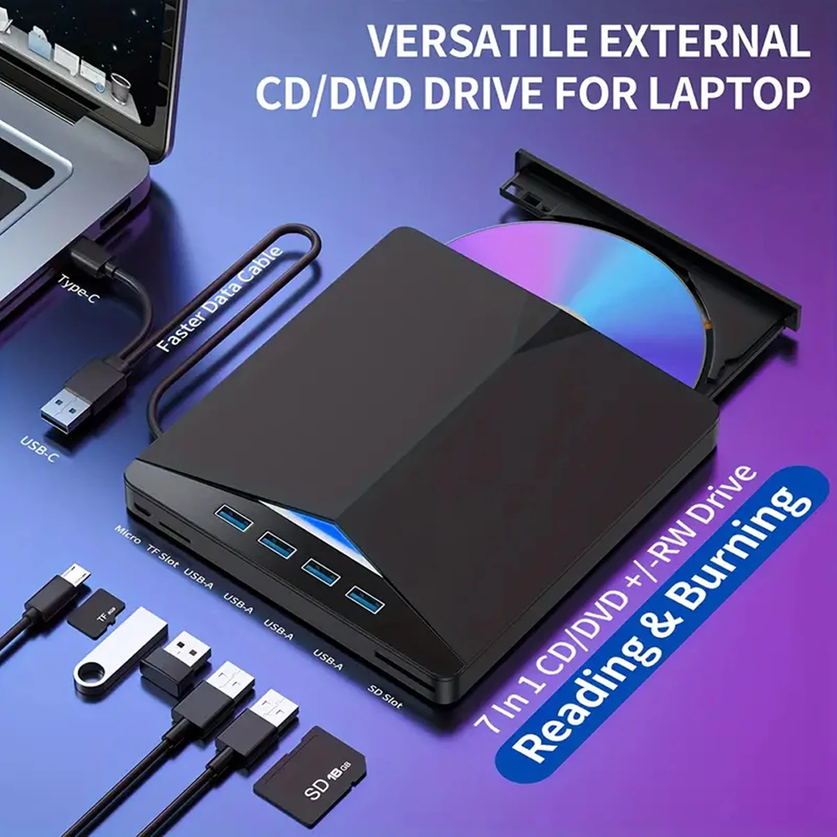 7-in-1-USB-3-0-portable-CD-DVD-drive-Burn-play-and-compatible-with ...