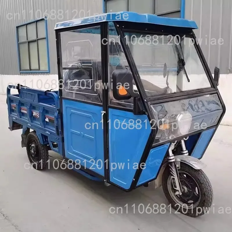 Electric tricycle carport fully enclosed awning, battery car sunshade ...