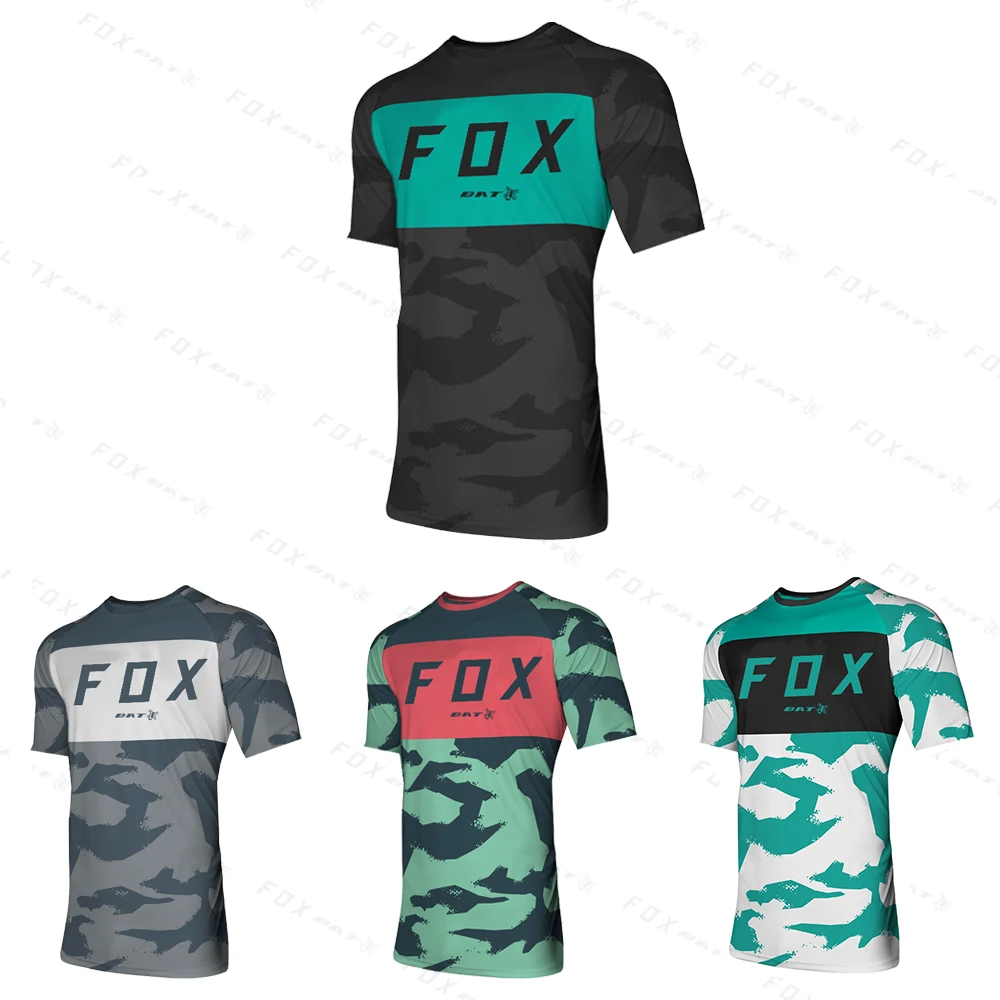 Men-s-Short-sleeves-Cycling-Downhill-Jersey-Bat-Fox-Motocross-Mountain ...