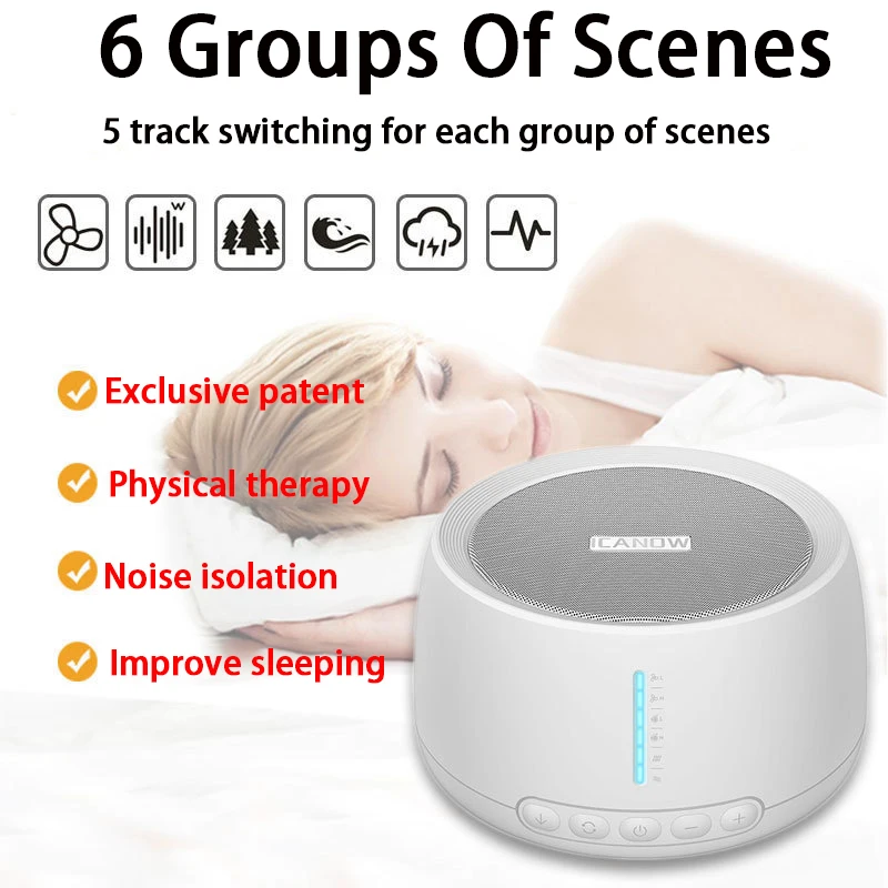 Household-smart-adult-baby-white-noise-sleep-machine-30-sound-36-level ...