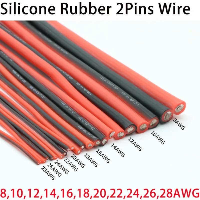 Cable-de-goma-de-silicona-de-alambre-de-cobre-suave-Conector-de-l-mpara ...