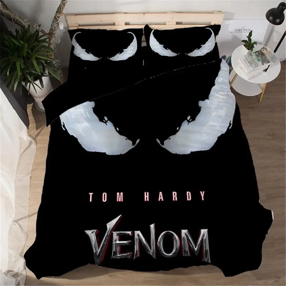 Venom-Bedding-Set-and-Bedsheet-3D-Character-Pillowcases-Twin-Full-Queen ...