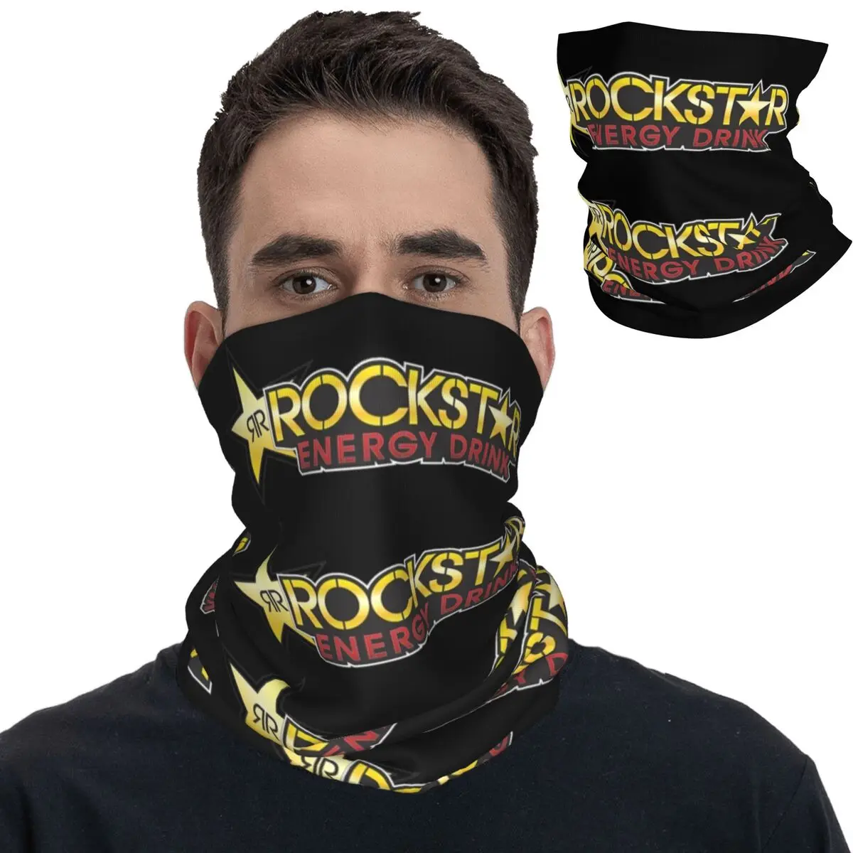 Rockstar-Energy-Drink-Bandana-Neck-Cover-Printed-Wrap-Scarf-Multi-use ...