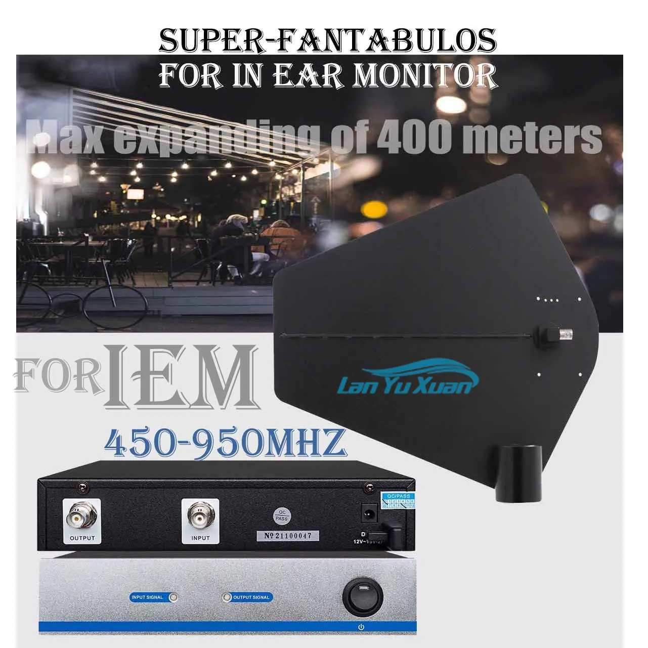 LCZ-Audio-UA90-Rf-Signal-Distributor-IEM-Wide-Band-Amplifier-AC3-AC4-In ...