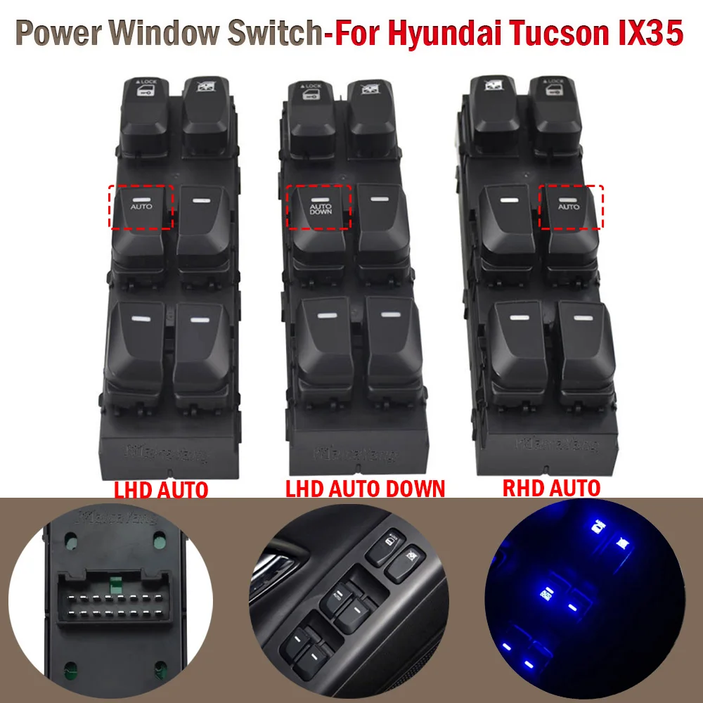 Electric Master Control Power lifter Window Switch For Hyundai IX35 ...