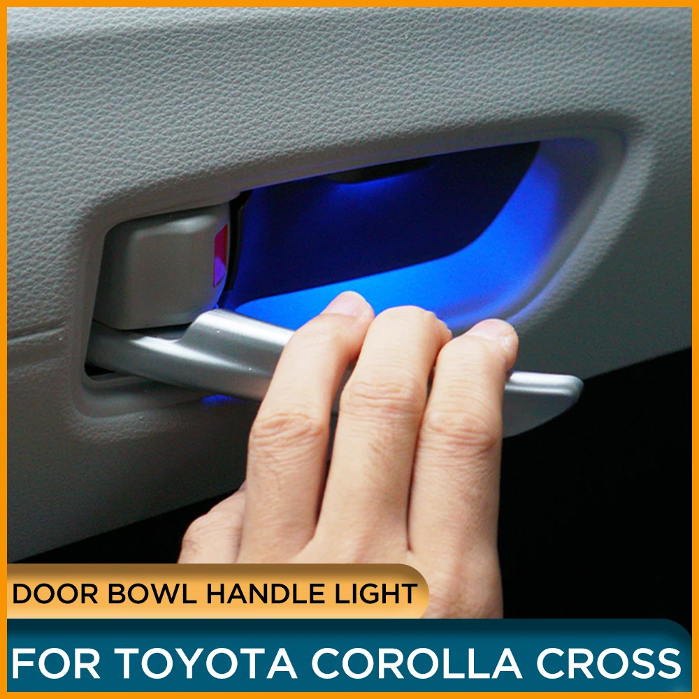 LED-Blue-Door-Bowl-Handle-Light-For-Toyota-Corolla-Cross-2022-2021-Car ...