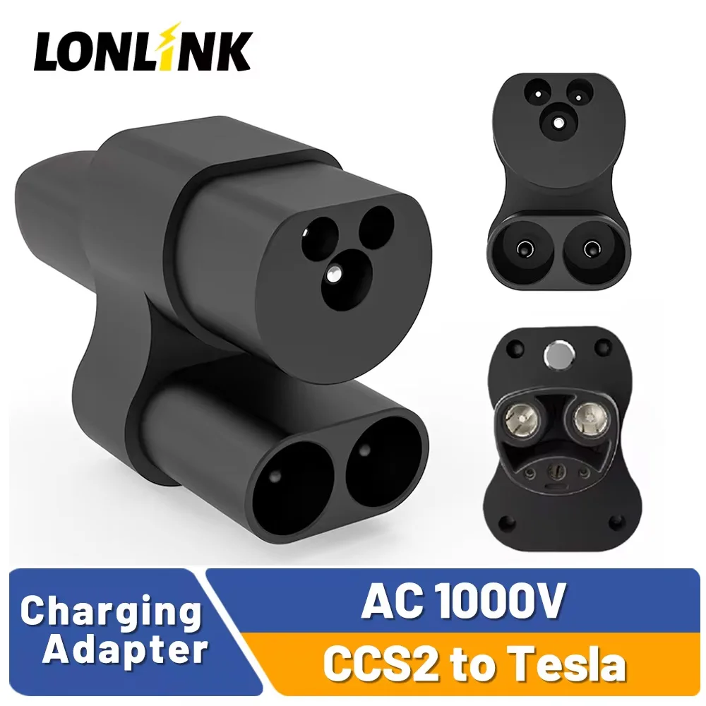 LONLINK-CCS2-to-Tesla-Adapter-Convertor-400Amper-1000V-250KW-for-Model ...