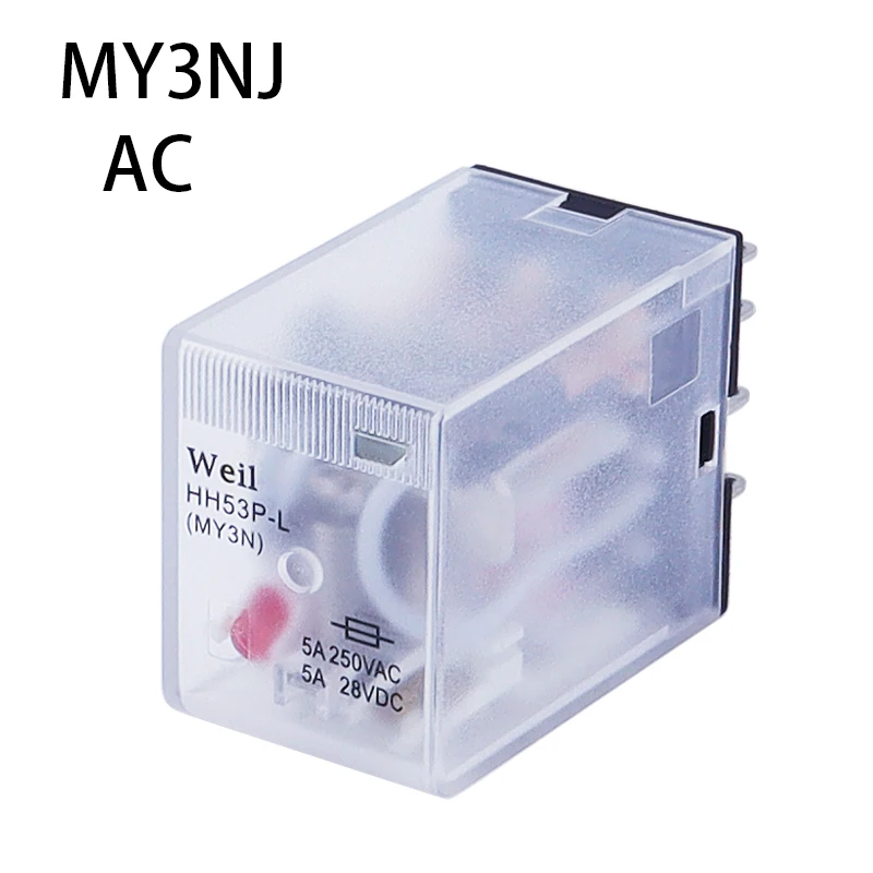 New-Type-Frosting-Micro-Mini-Relay-HH53P-MY3NJ-11Pin-AC12V-AC24V-AC110V-AC220V-Coil-General ...