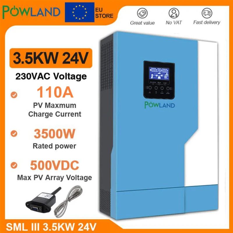 Solar Inverter Hybrid 24v Wifi | Inverter Hybrid Grid Solar 24v - 3.5kw ...