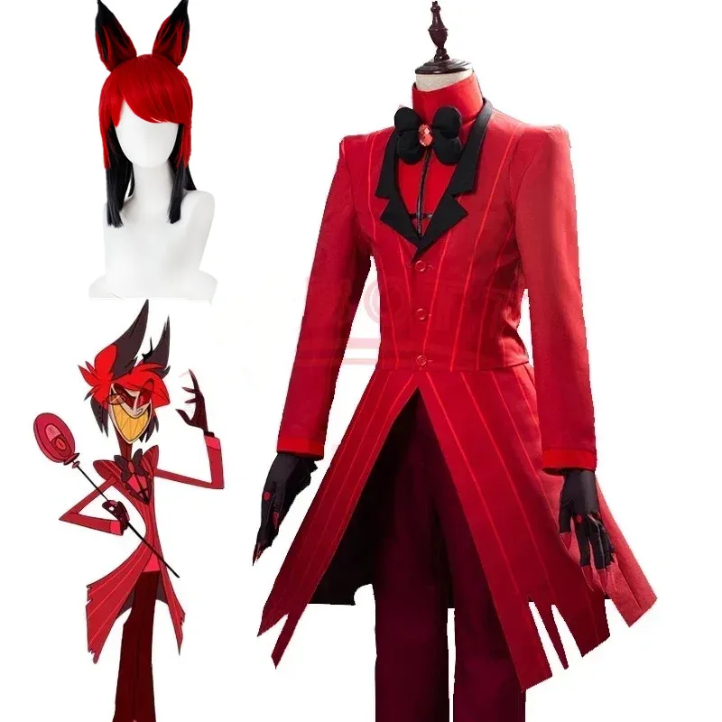 Hazbin Cosplay Hotel Uniform ALASTOR Cosplay Costume Adult Men ...