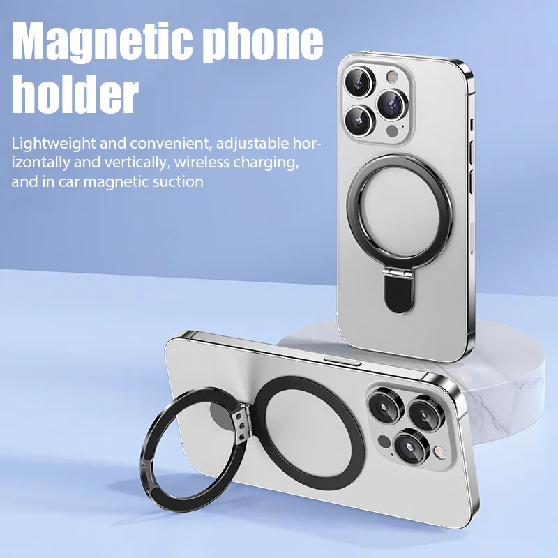 Magnetic Cell Phone Ring Holder Compatible for iPhone 15 12 13 Series ...