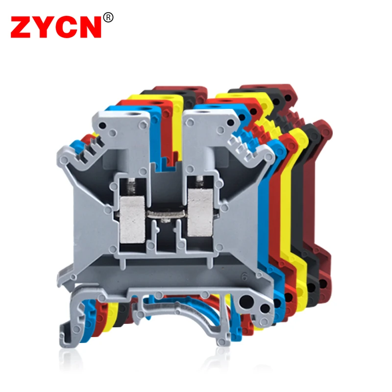 10Pcs UK-5N Din Rail Terminal Block Wire Electrical Conductor Universal ...
