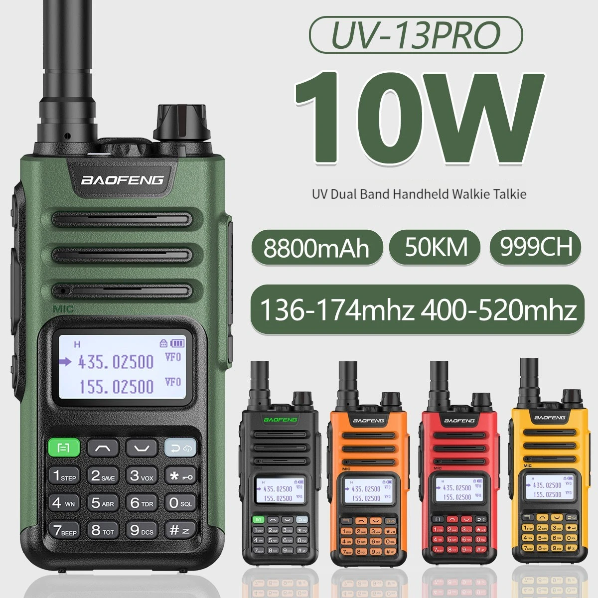 BaoFeng-UV-13-PRO-V1-V2-Powerful-Dual-Band-Walkie-Talkie-Type-C-Charger ...