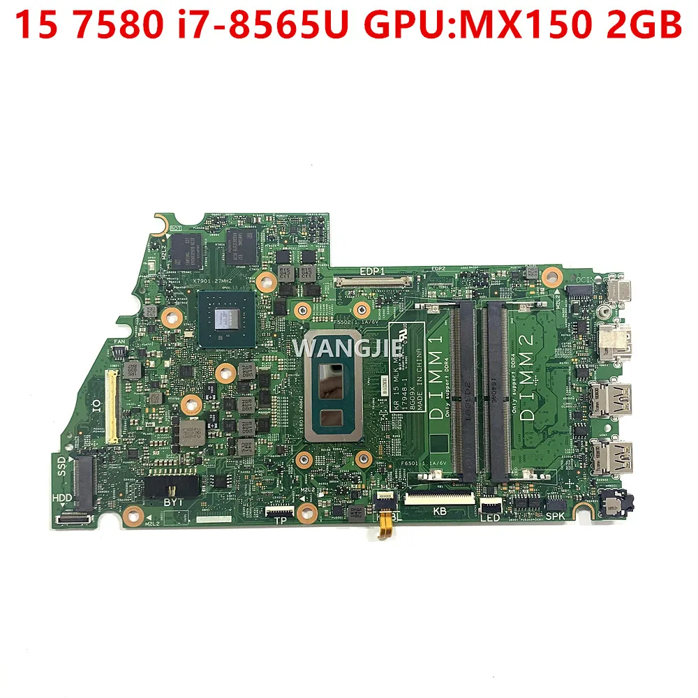 17948-1-For-Dell-Inspiron-15-7580-Laptop-Motherboard-W-i7-8565U-GPU ...