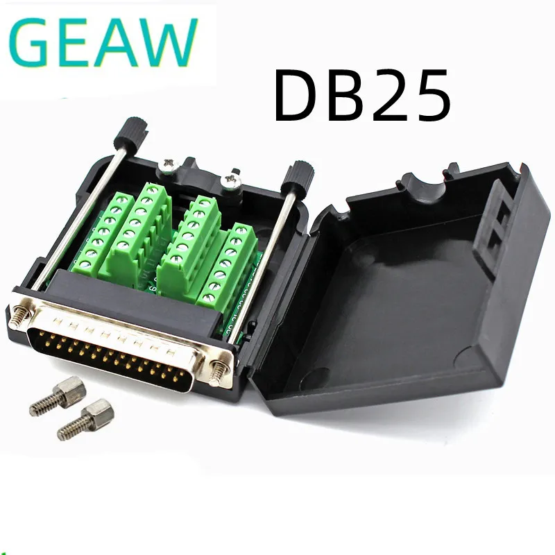 DB25-Connector-25Pin-D-sub-Male-Female-Signals-Serial-Port-Plug-Solder-Free-Board-Breakout ...