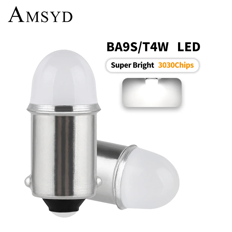 10PCS Super Helle 12V Auto Led Licht BA9S Keramik COB Led lampen BA9S ...