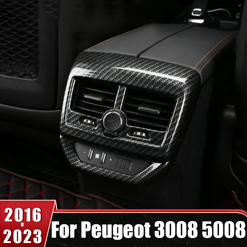 Rear-Air-Conditioning-Vent-Outlet-Cover-Trim-For-Peugeot-3008-5008-GT ...