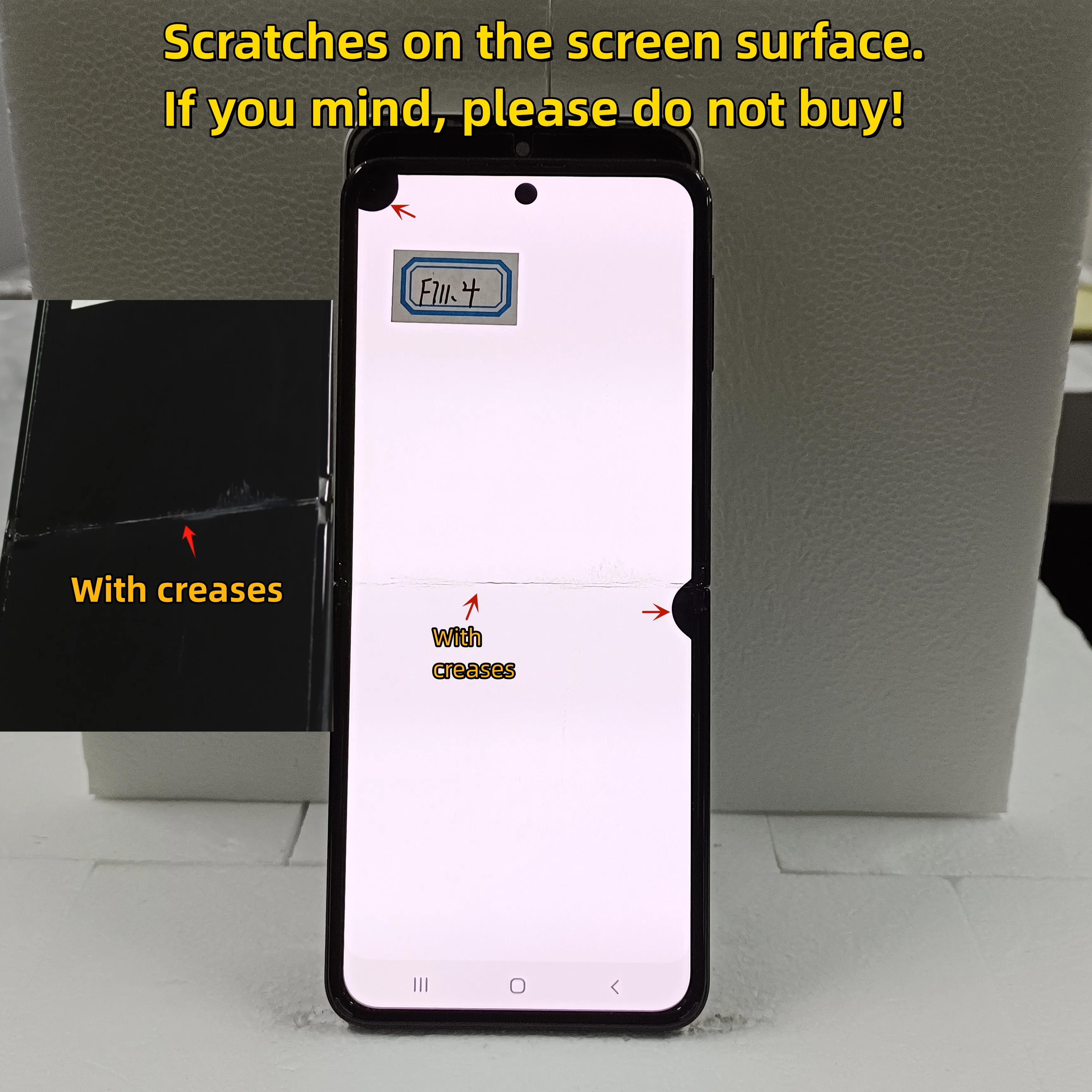 Super-AMOLED-Lcd-For-Samsung-Z-Flip-3-5g-Lcd-F711-Display-Touch-Screen ...