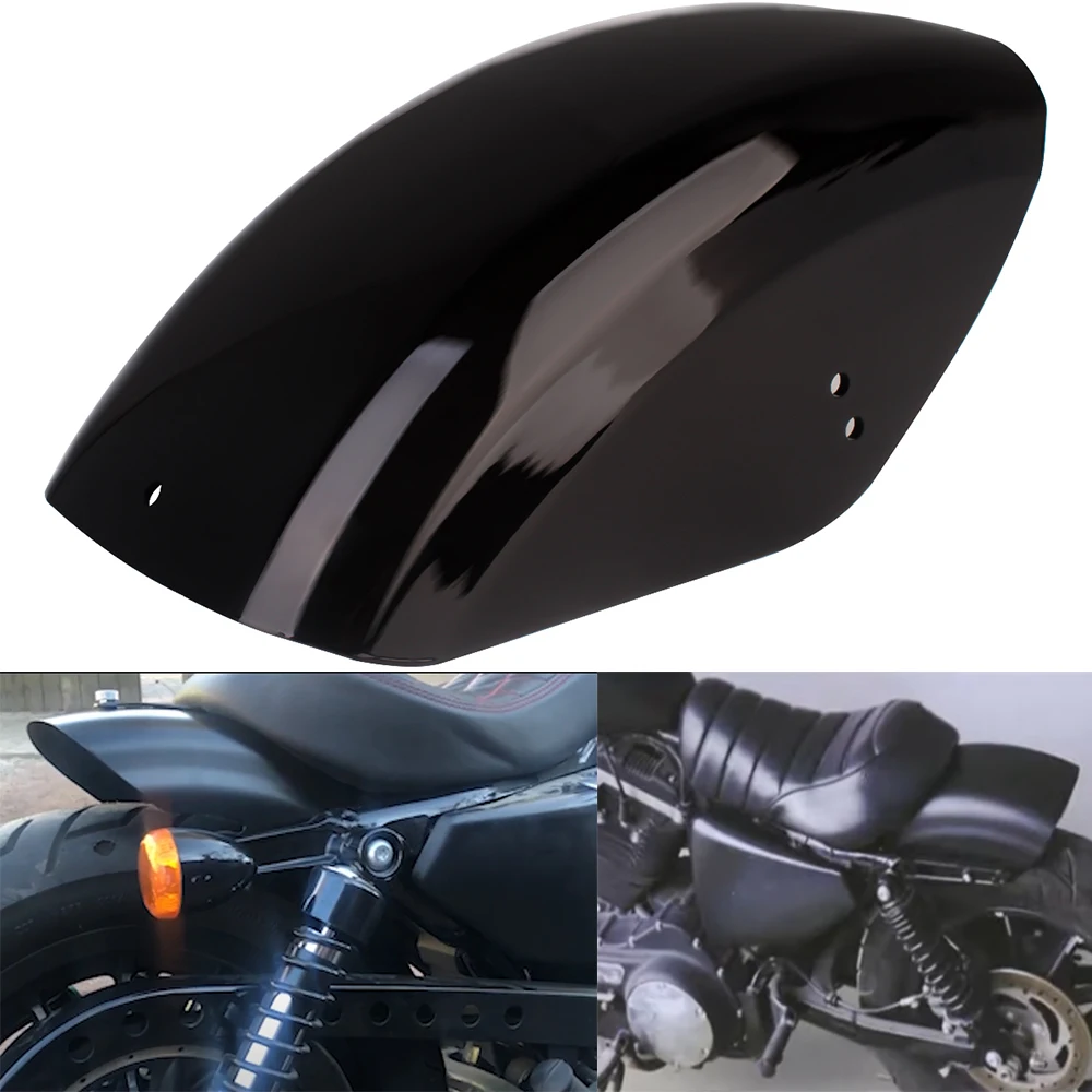 Motorcycle Light Black ABS Rear Fender Short Mudguard Cover For Harley ...