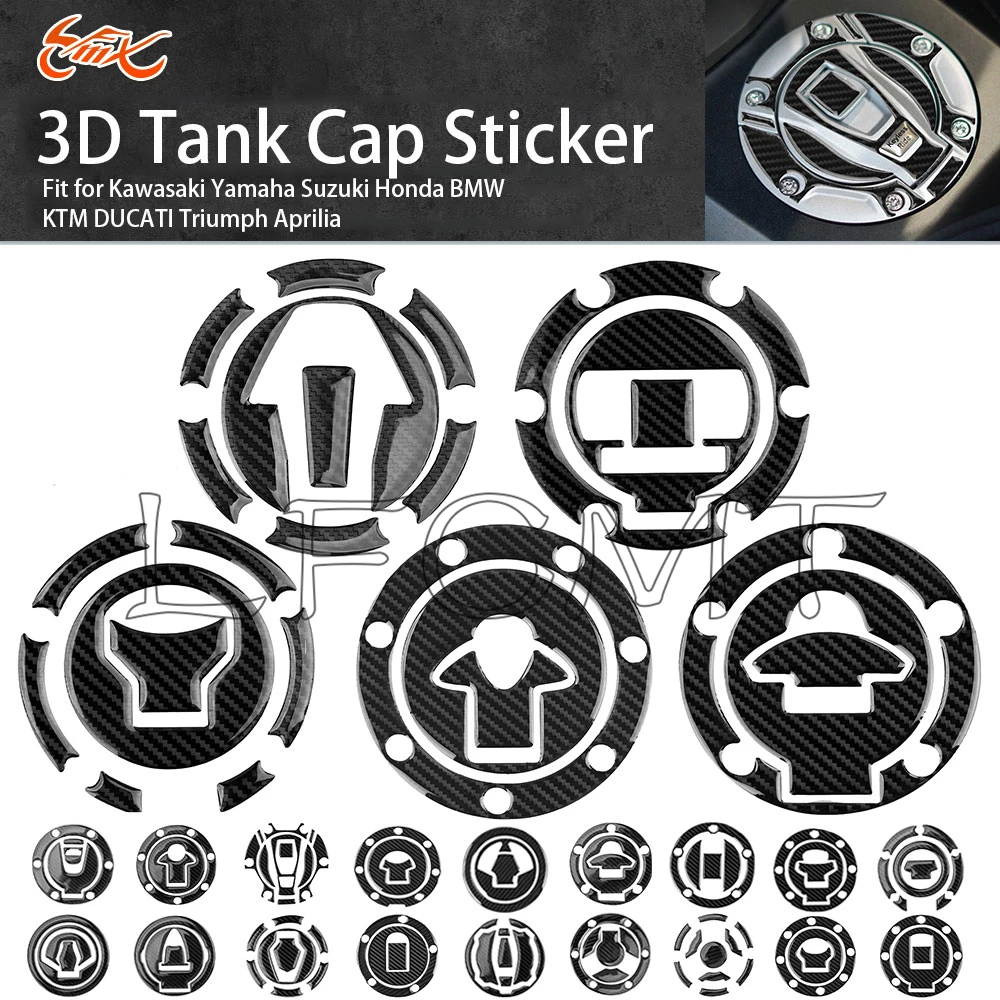 Motorcycle Fuel Gas Oil Cap Decals Tank Pad Protector Sticker For ...