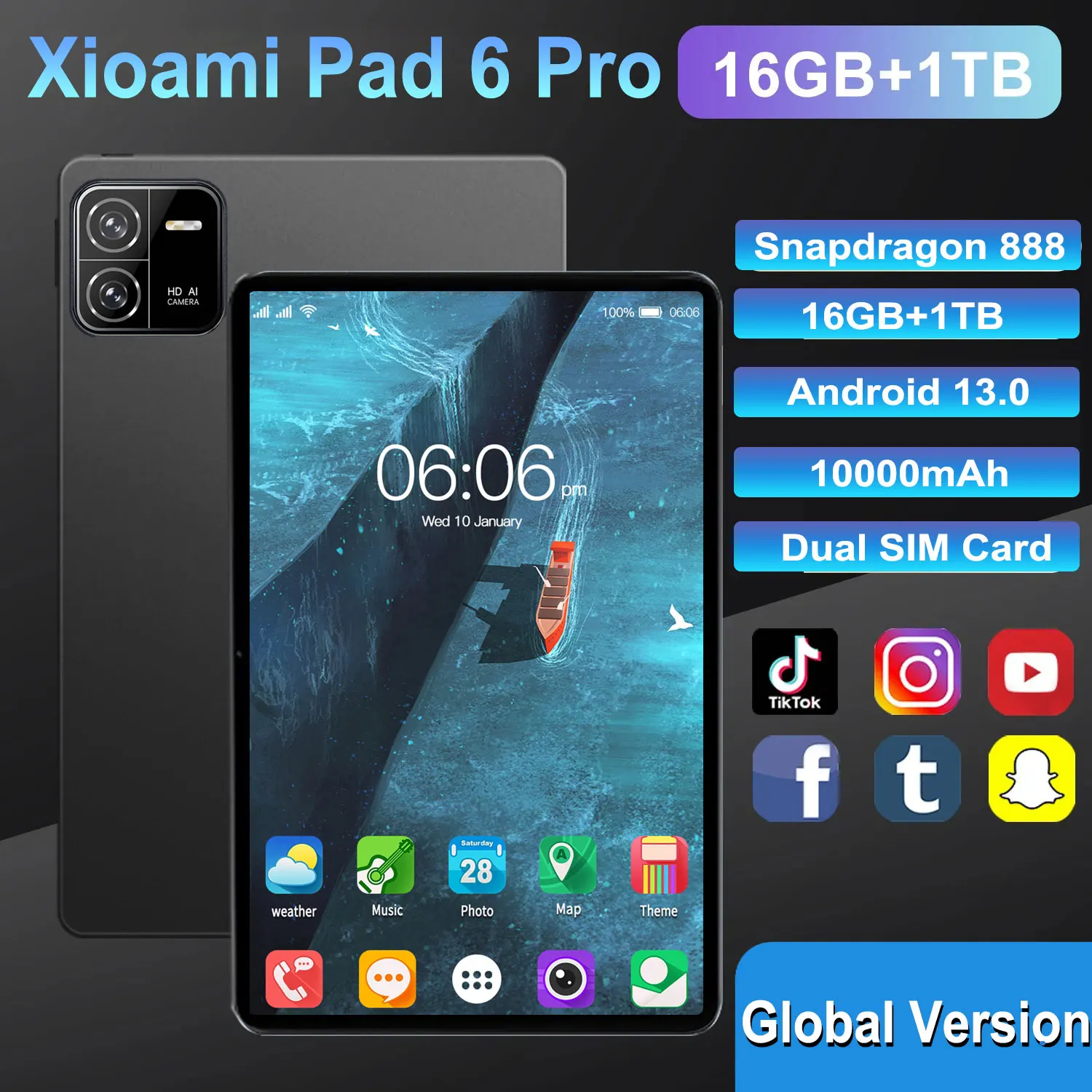 2024-versi-n-Global-Xioami-Pad-6-Pro-Tablet-PC-10-1-pulgadas-Android-13 ...