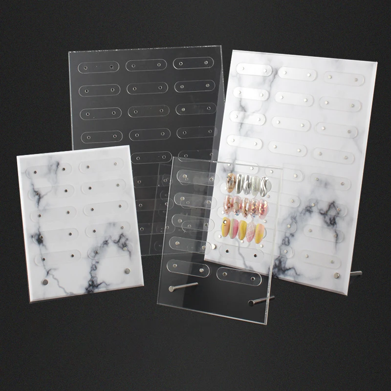 1-set-Nail-Gel-Polish-Color-Display-Stand-Acrylic-Magnetic-Fake-Nail ...