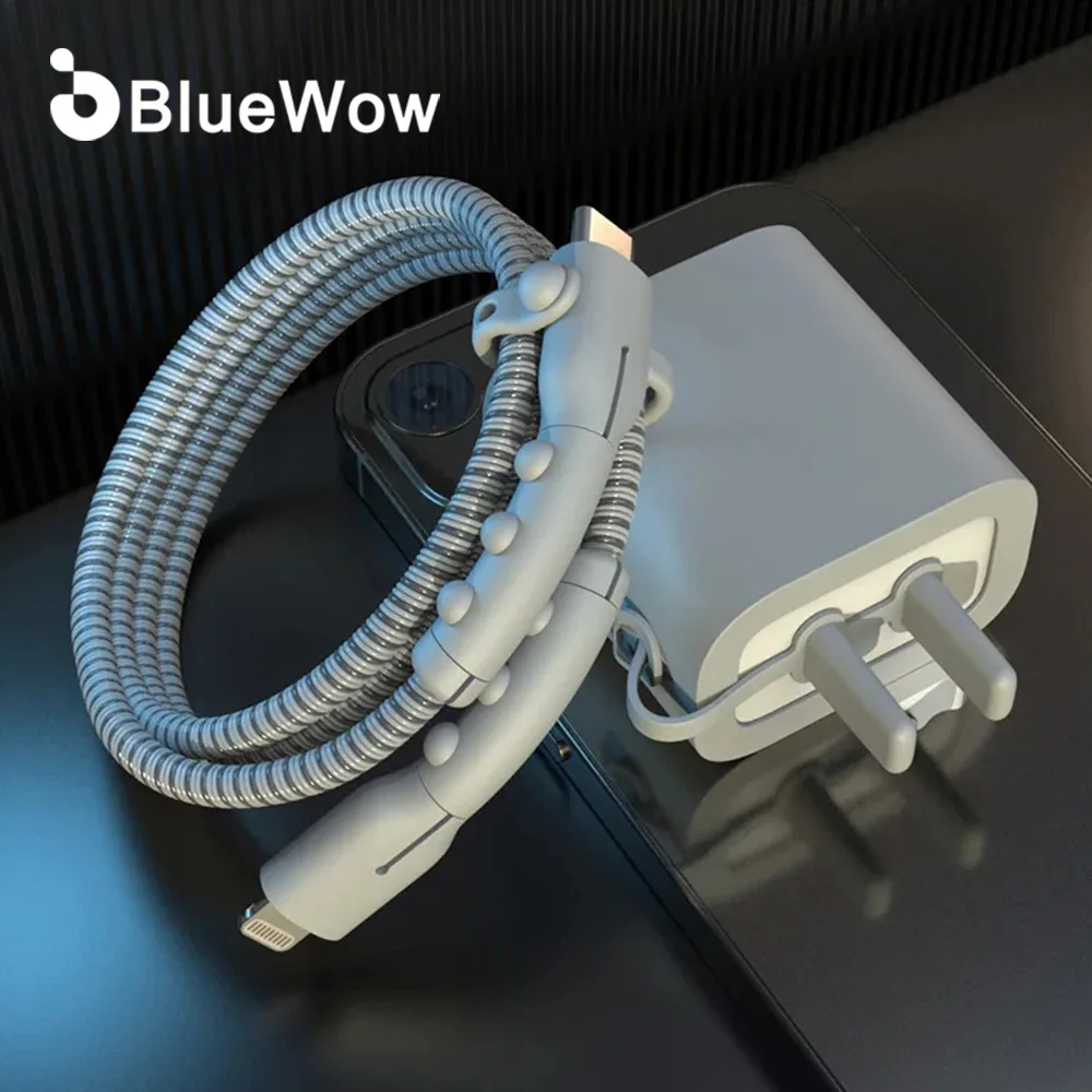 BlueWow-funda-protectora-para-cargador-accesorio-de-silicona-para-Cable-de-18-20w-enchufe-de ...
