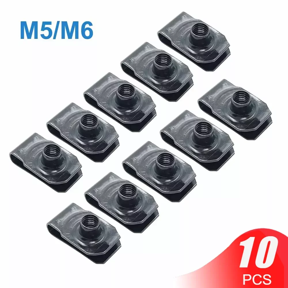 10pcs-Black-U-Type-Clips-M6-6mm-M5-5mm-Q312-Cleat-Nut-for-Car ...