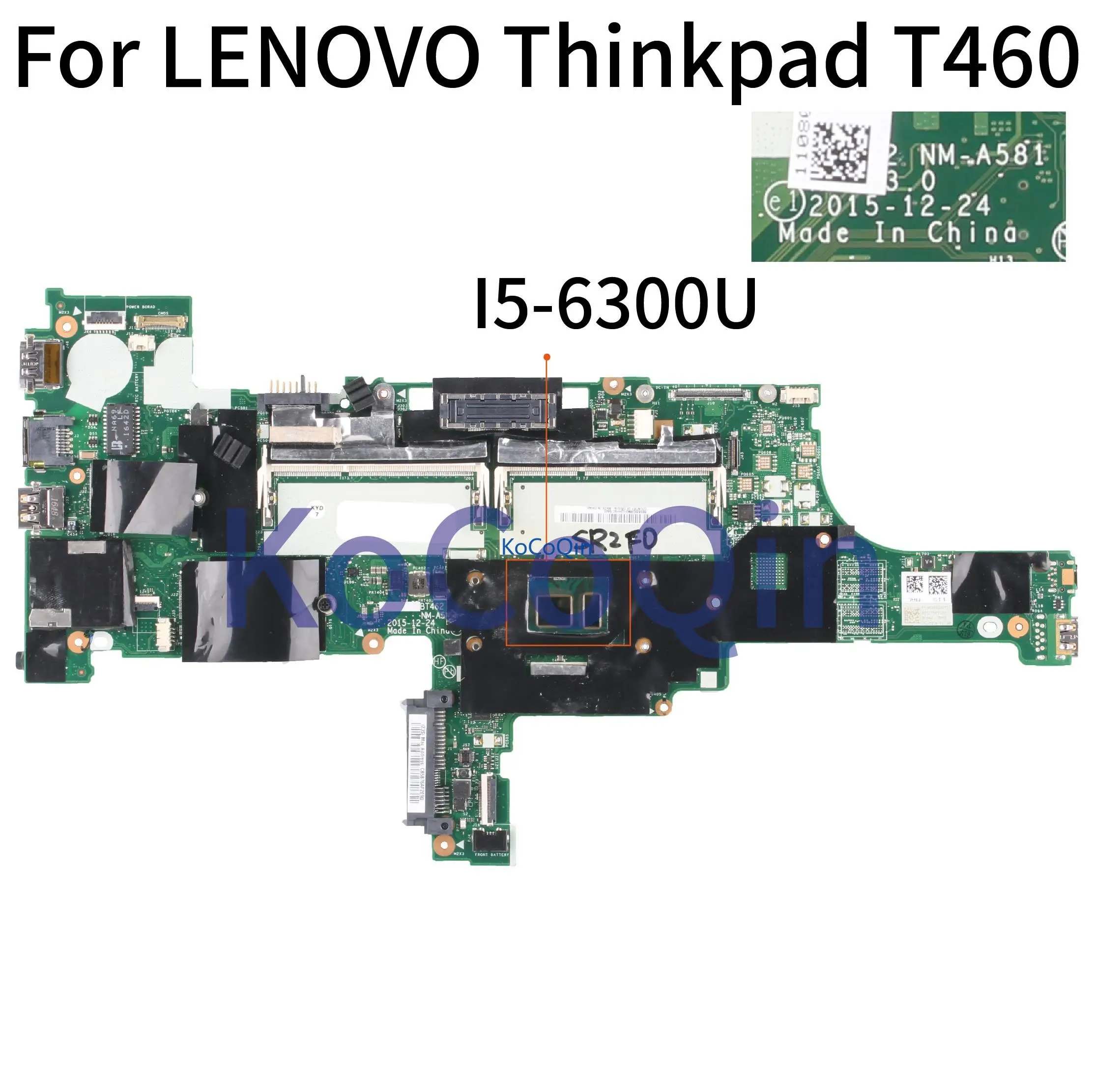 For-LENOVO-Thinkpad-T460-Laptop-Motherboard-CPU-SR2F0-I5-6300U-I5-6200U ...