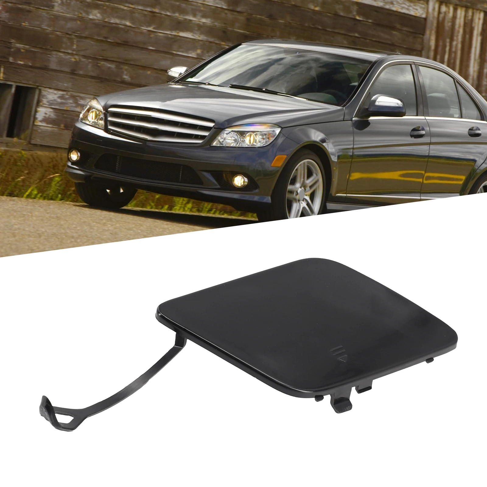 Bumper Tow Hook Cap Primed For Mercedes W204 C300 C350 2011-2014 Car ...