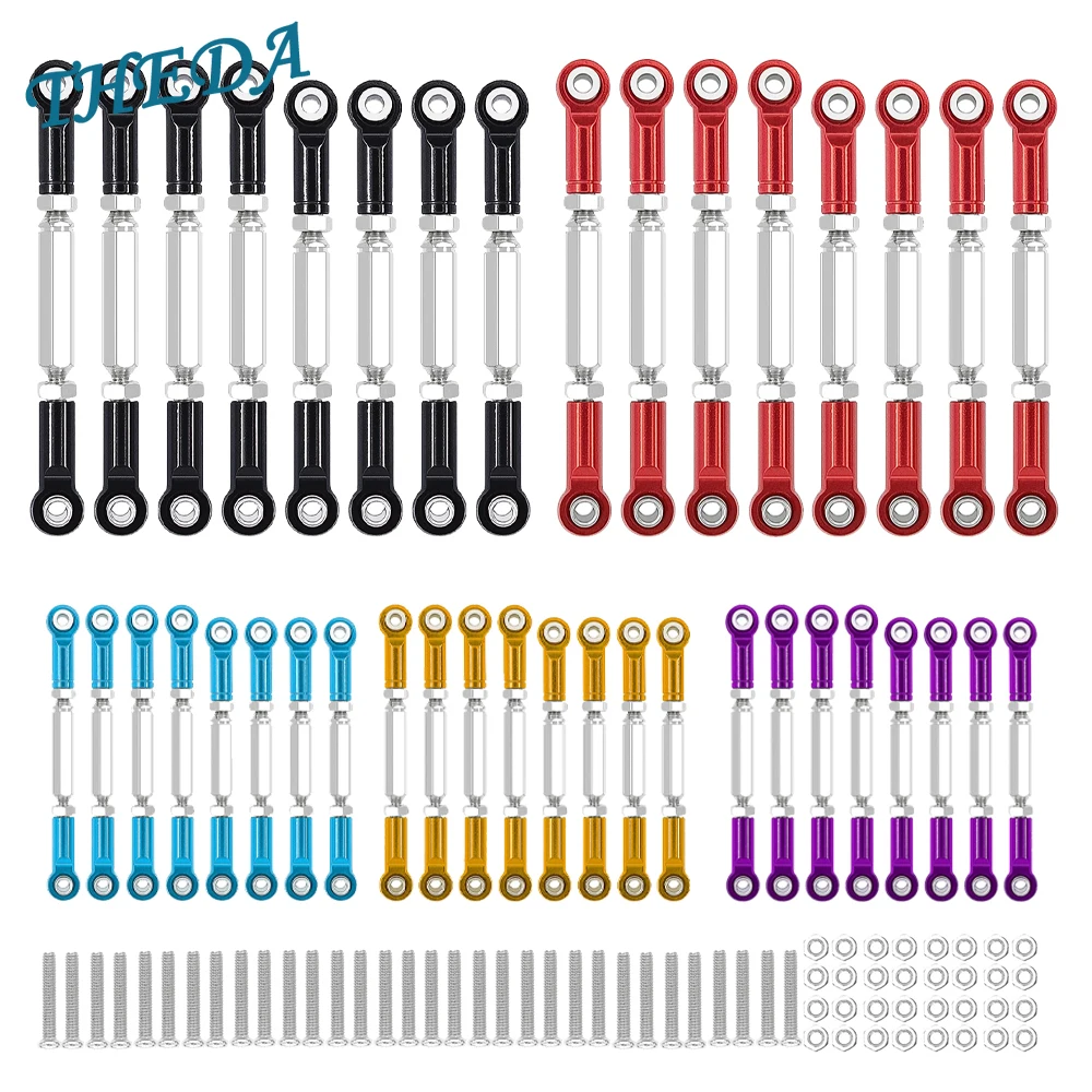 WPL-MN-Metal-Pull-Rod-Steering-Servo-Link-Linkages-Arm-Tie-Rod-Ends-for ...