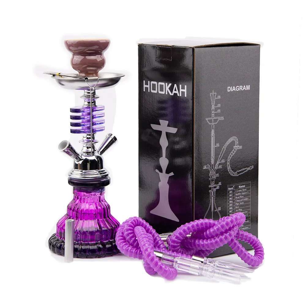 Shisha-Hookah-Set-with-2-Hose-Portable-11-Premium-Mini-Hookah-Complete ...