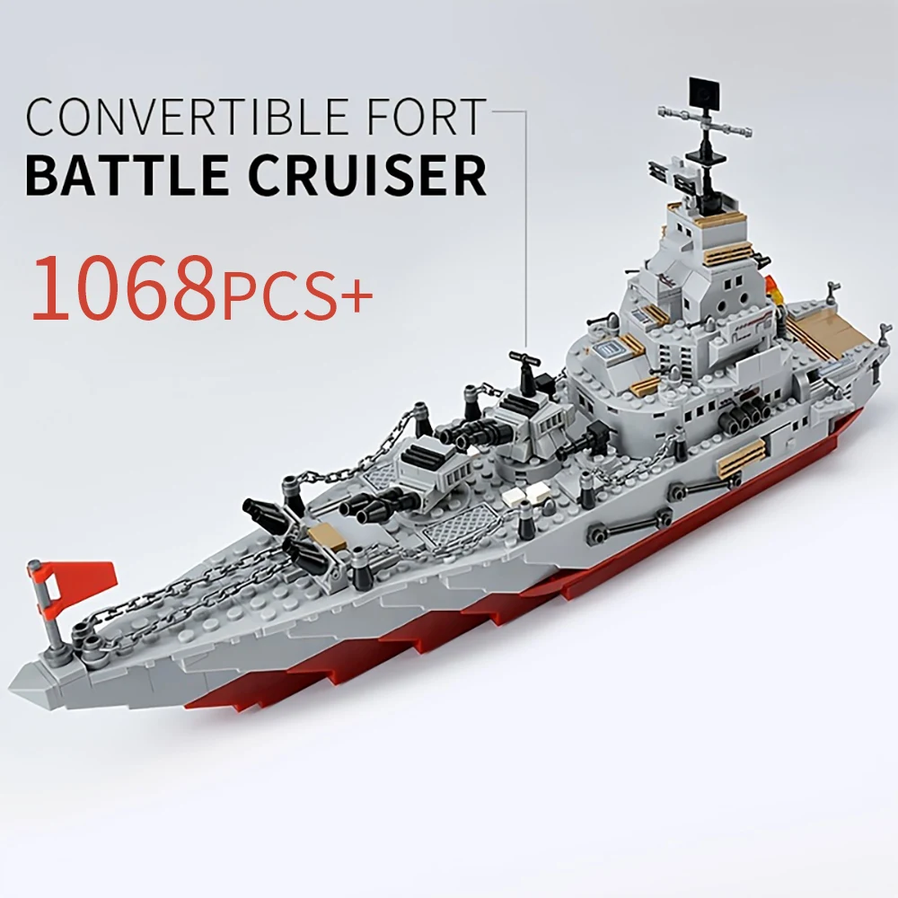 ToylinX-1068pcs-Building-Block-Warship-Battleship-Building-Kits ...