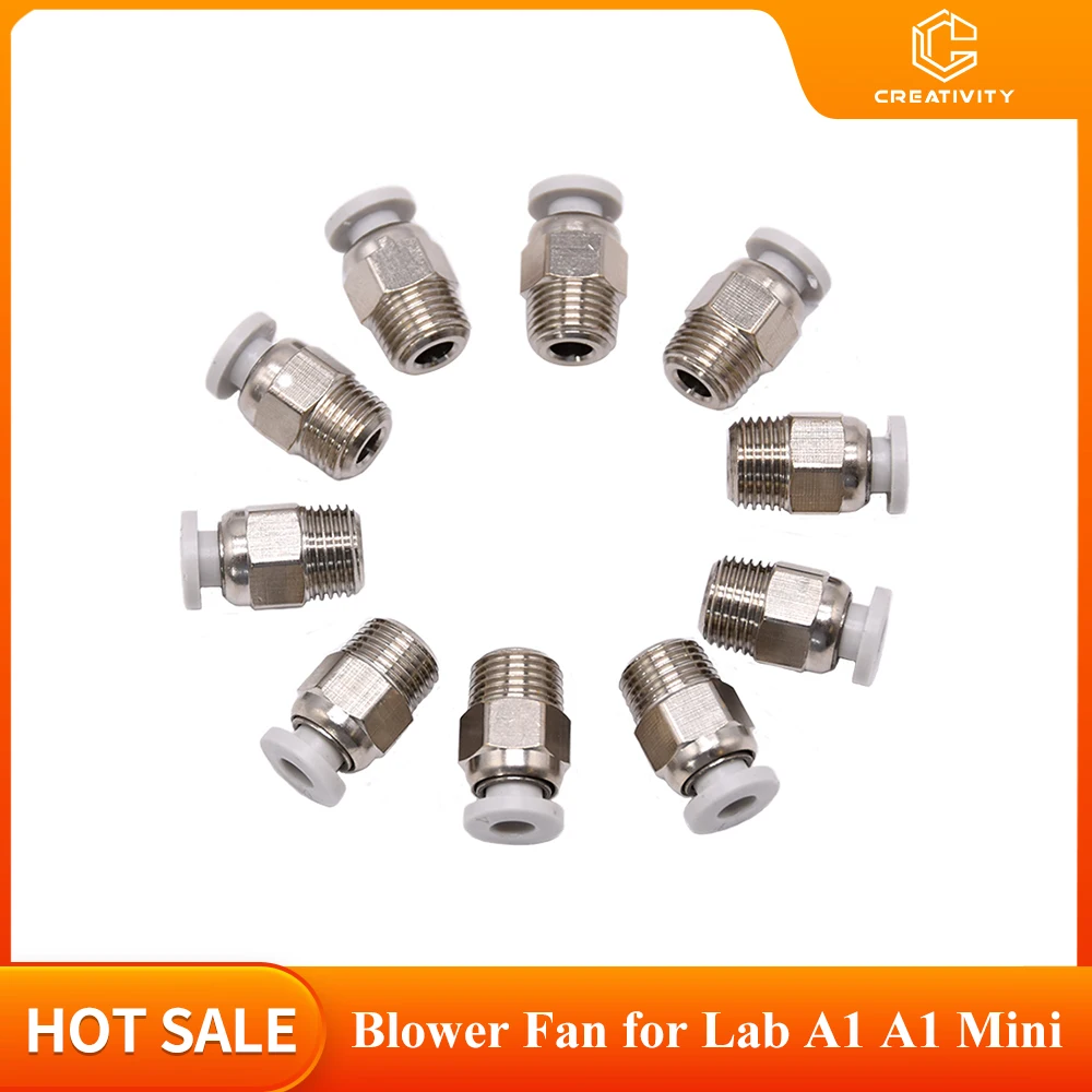 PC4-M10 Male Straight Pneumatic Tube Push pc401 Fitting Connector for ...