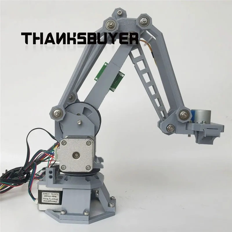 3D Printed 4-Axis Robot Arm Assembled Mechanical Arm of High Precision ...