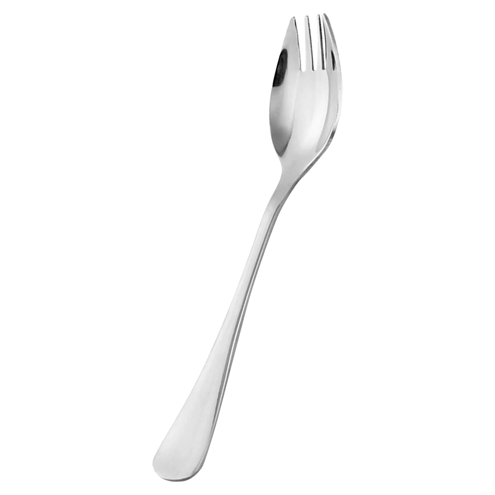 Dual-Purpose Stainless Steel Sporks Fork Spoon Portable Picnic Camping ...