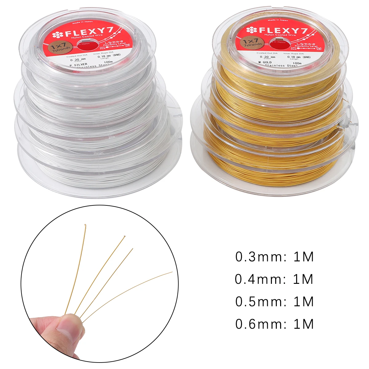 1Meters-Japan-FLEXY7-Imported-Soft-Steel-Wire-7-Strands-Line-String ...