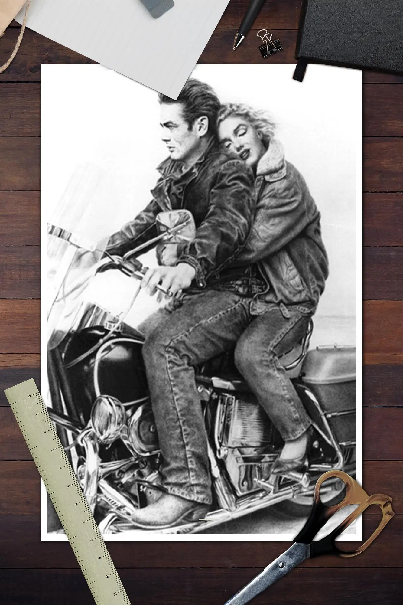 Marilyn Monroe James Dean Poster
