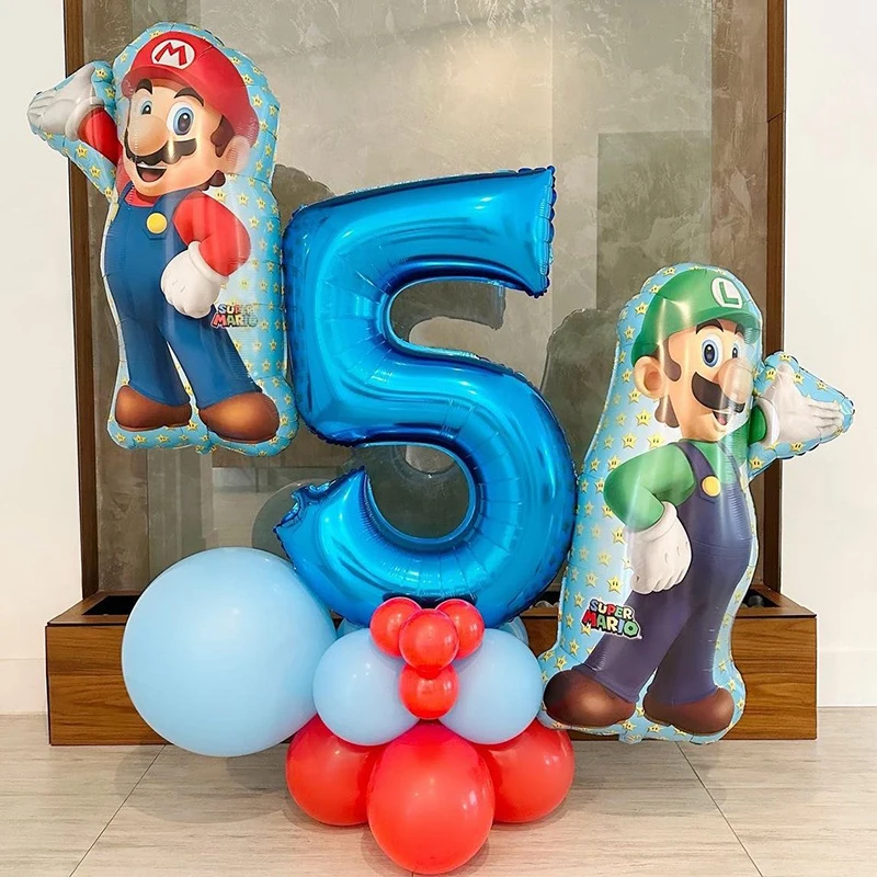 Juego-de-globos-con-tem-tica-de-Super-Mario-Bro-suministros-de-fiesta ...